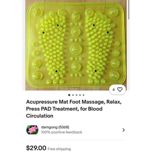 Magnetic Foot Massage Mat stimulating the soles promoting physical ...