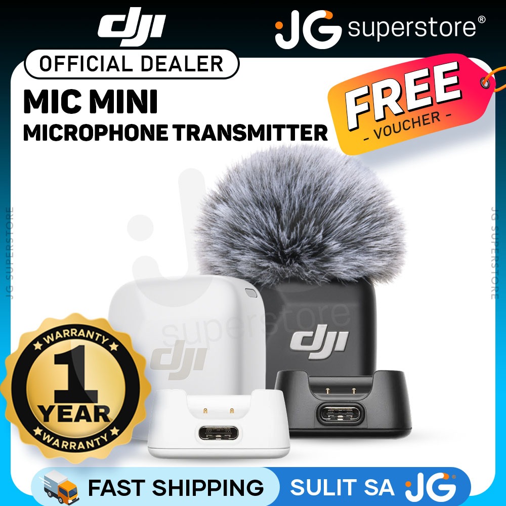 DJI Mic Mini Microphone Transmitter with Direct Connection to Osmo ...