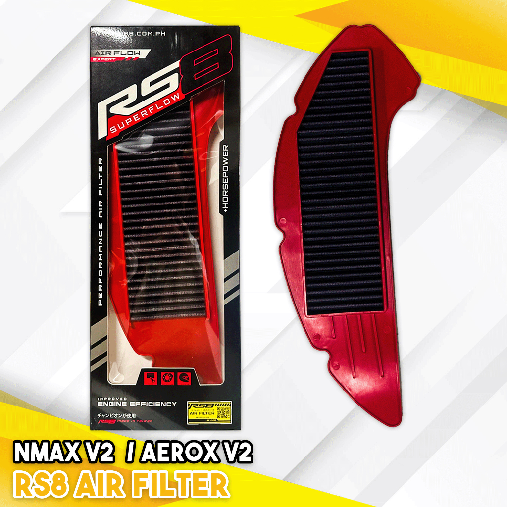 RS8 ORIGINAL AIR FILTER M3/ADV150/NMAXV2/AEROX V2 | Shopee Philippines