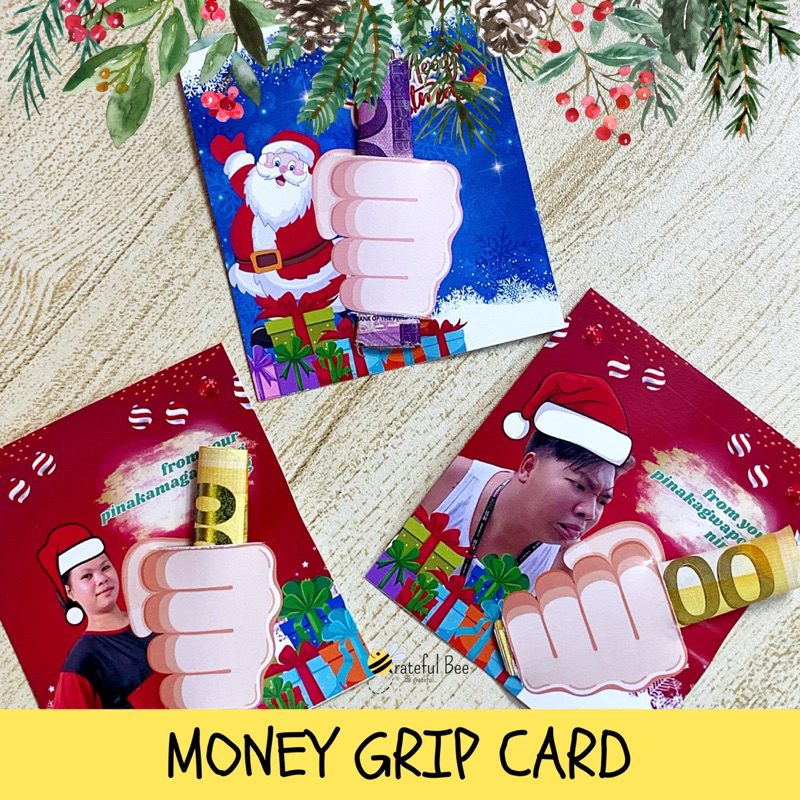 MONEY GRIP CARD FOR CHRISTMAS | Shopee Philippines