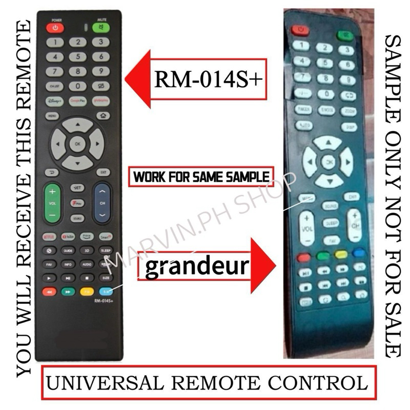 Ready to use 100% Work Universal remote control for GRANDEUR led smart tv remote na gagana sa tv ...