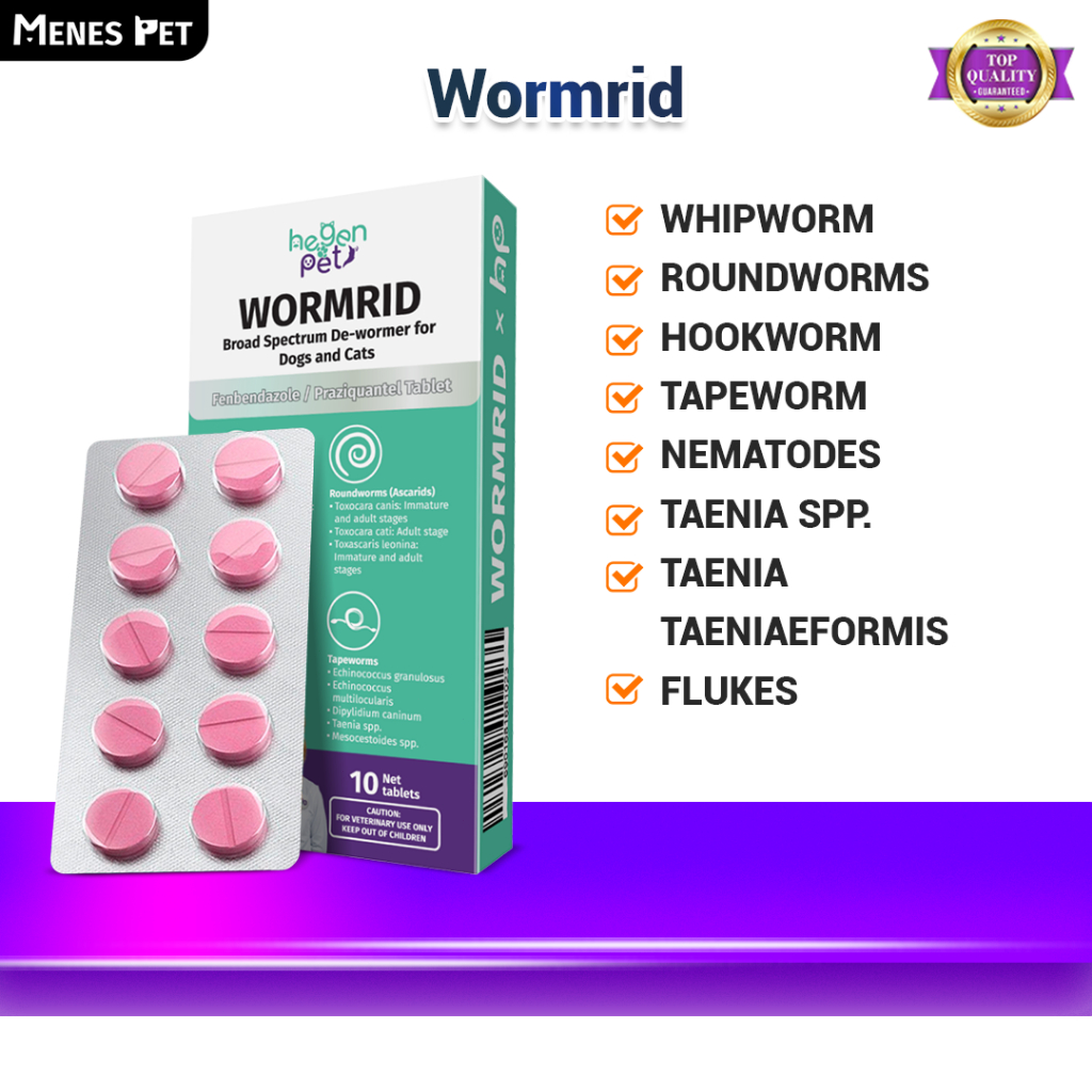 Buy 3 Free 1 Deworming Tablet For Nematocide Deworm Worm Rid Heartworm ...