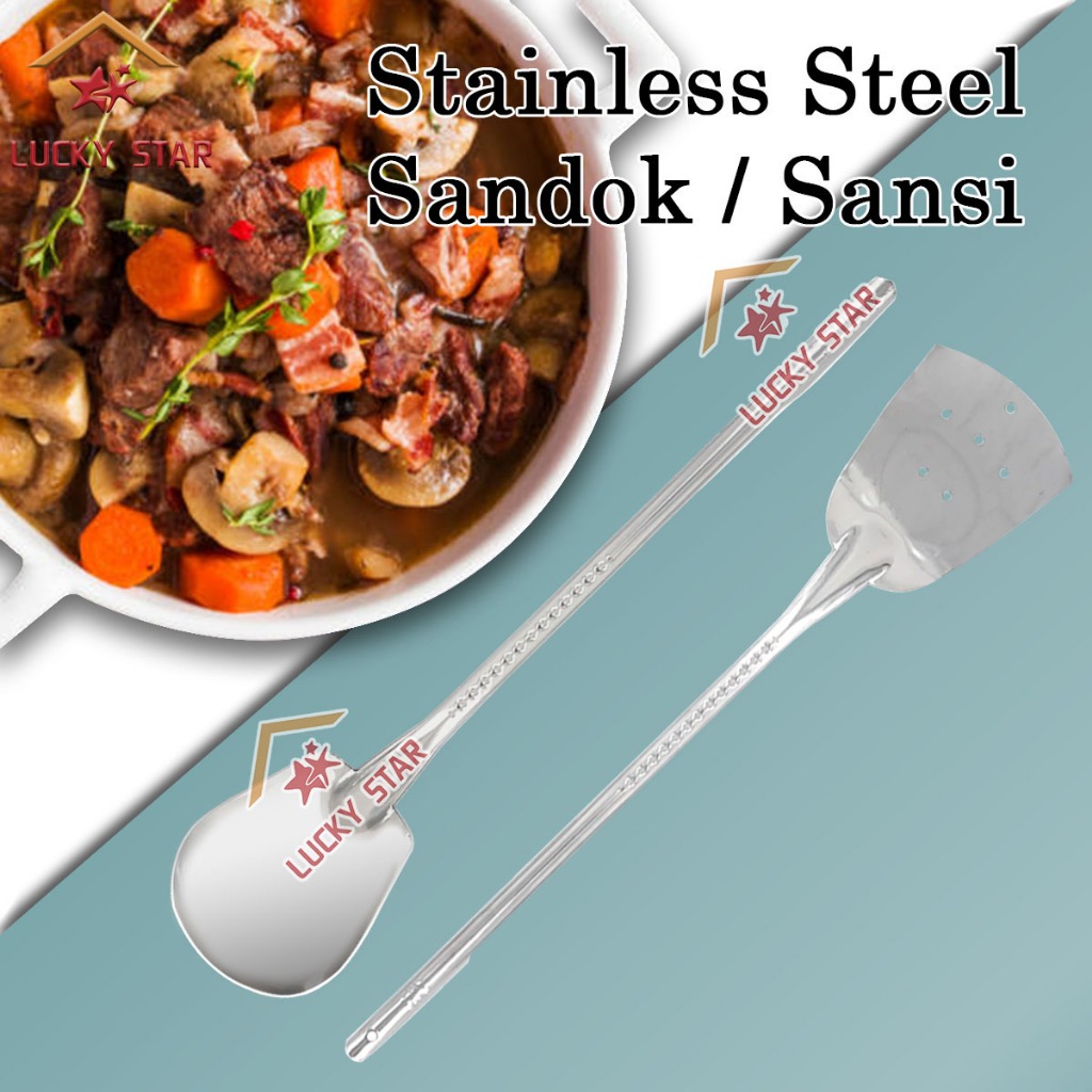 Multi-Purpose Sandok Sianse Stainless Steel Cooking Spatula Shovel ...