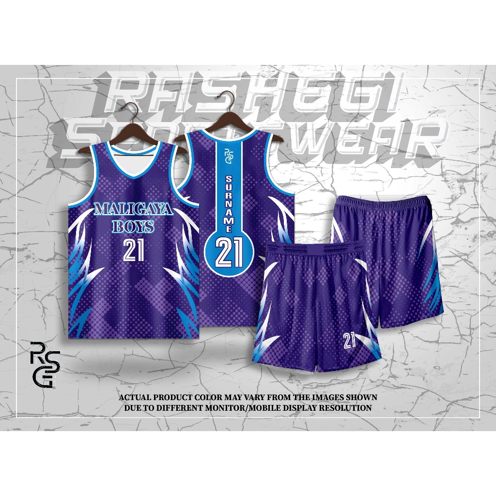2024 RSG Customized Jersey Full Sublimation Violet Maligaya | Shopee ...