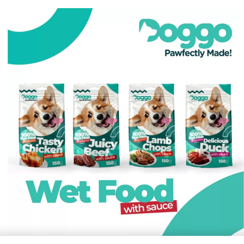 Doggo Delicious Wet Food Dog Food Pouch (150g) | Shopee Philippines