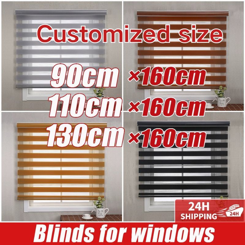 60/70/90/110/130/160×160cm Koeran Blinds for windows Venetian Blinds ...