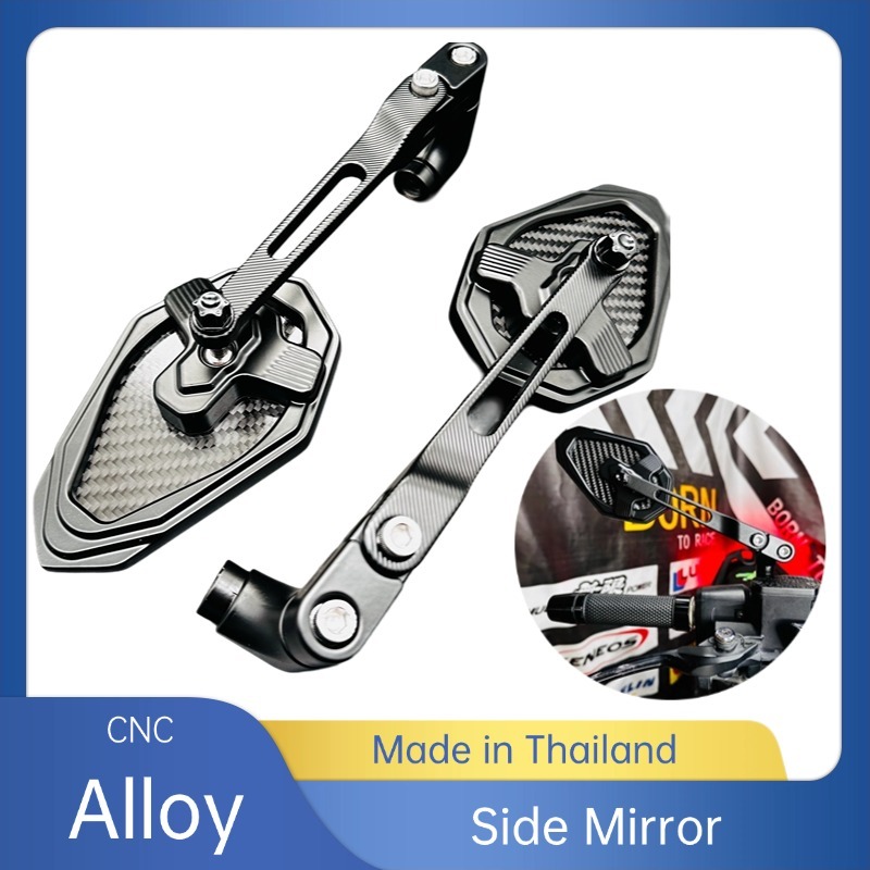 Racing Sport Side Mirror 59 Full CNC Carbon | Shopee Philippines