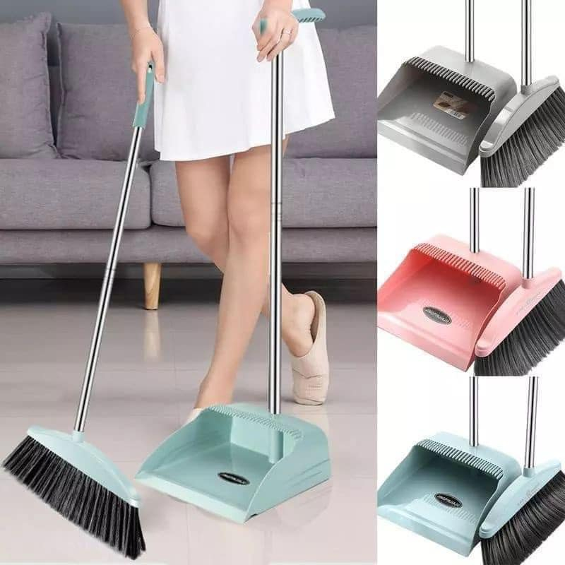 Broom and Dust Pan Set Household Mop Cleaning Outdoor Indoor Walis ...