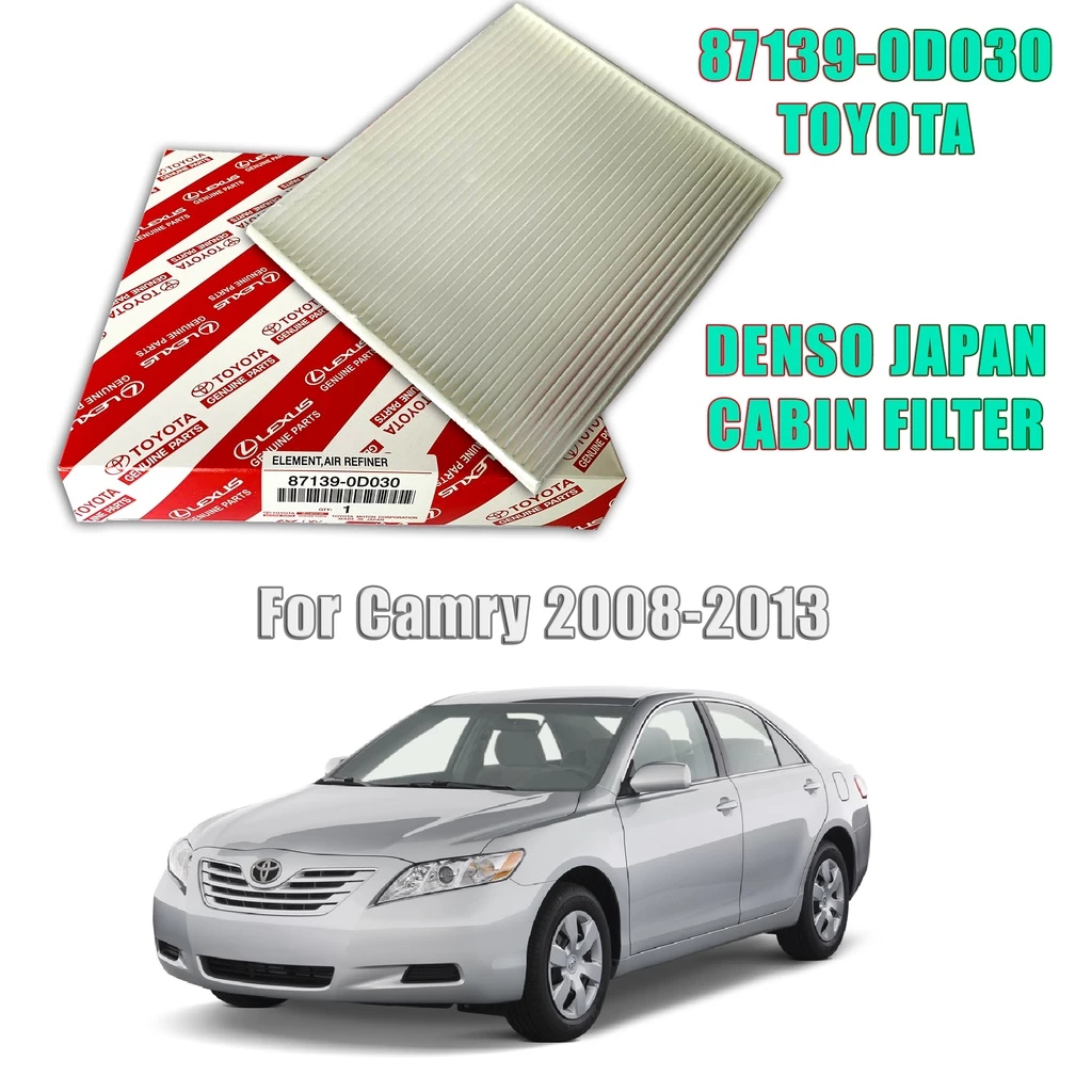 TOYOTA Camry 2008-2013 Denso Japan Cabin Filter (87139-0D030) | Shopee ...