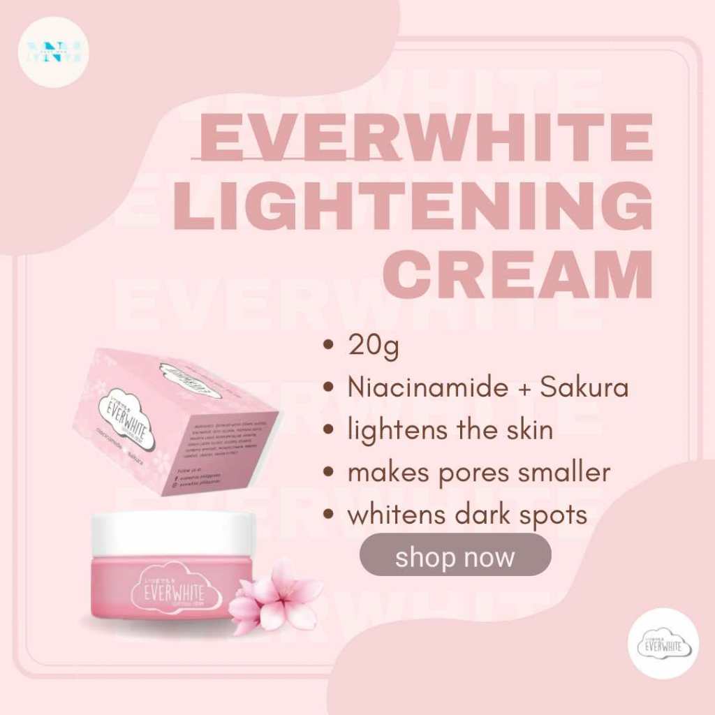 EVERWHITE Lightening Cream Jar 20g | Shopee Philippines