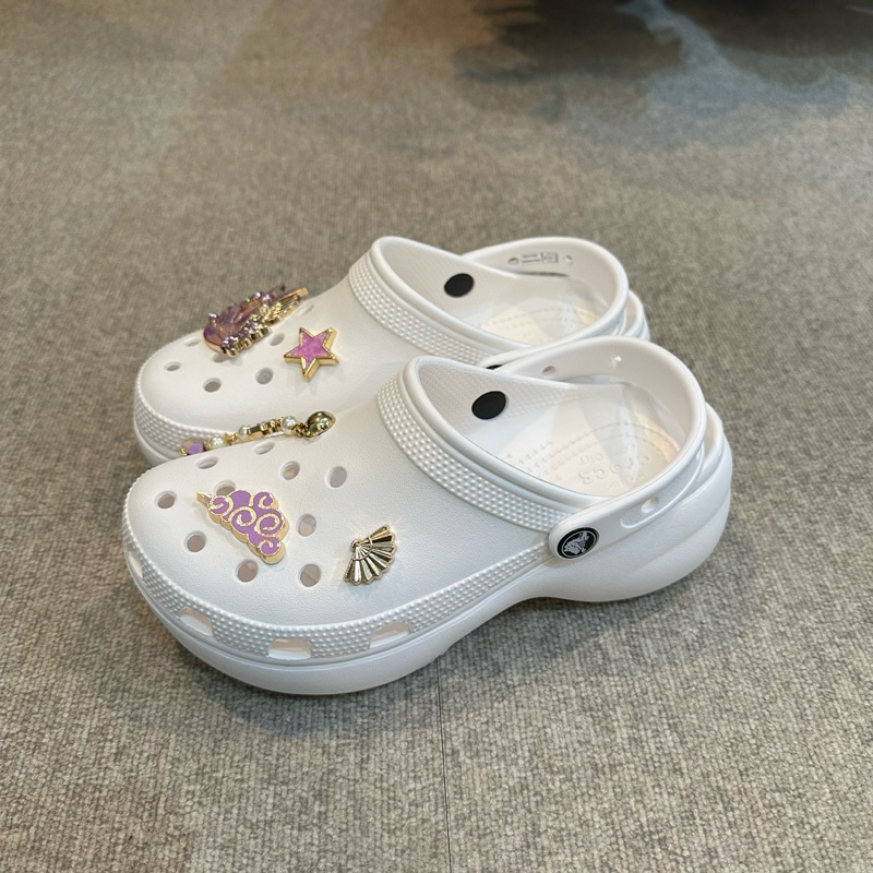 Original Crocs Platform Clog in White | Shopee Philippines