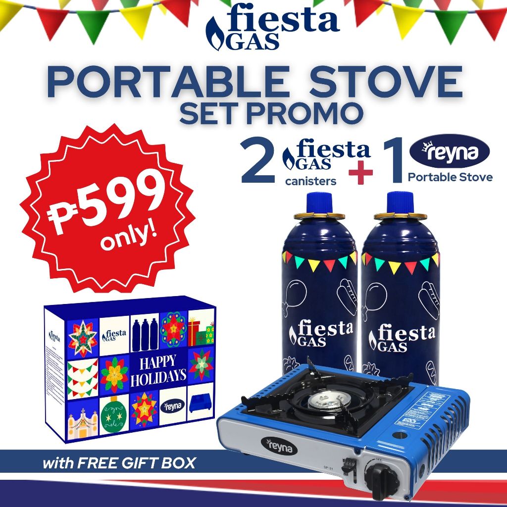 Fiesta Gas Portable Stove Set | Shopee Philippines