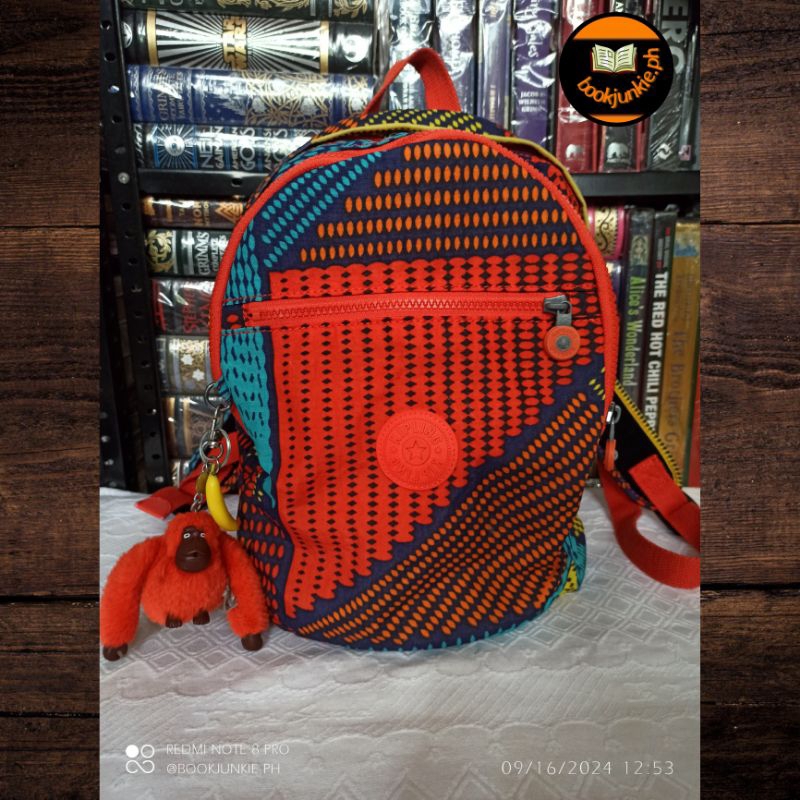 Kipling Backpack - Orange Multi Color (Pre-loved/Used) | Shopee Philippines