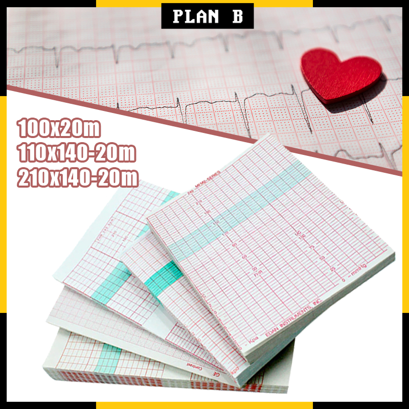 ECG Paper For ECG Machine 110mmx20m ECG Thermal Recording Paper Roll ...