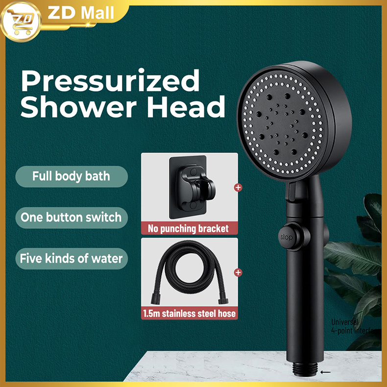 Shower head Turbo Boost Showerhead Pressure-Boosting Nozzle ZD Mall ...