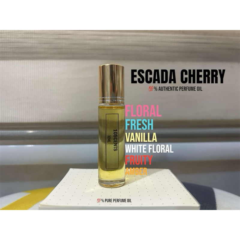 100% Authentic Pure Perfume Oil ESCADA CHERRY 10ml | Shopee Philippines
