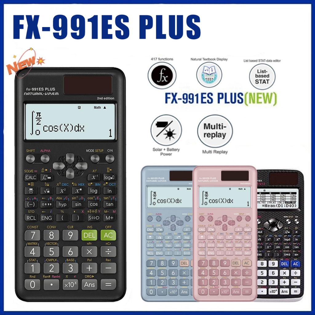 New Edition Professional Use FX-991ES PLUS Scientific Calculator ...