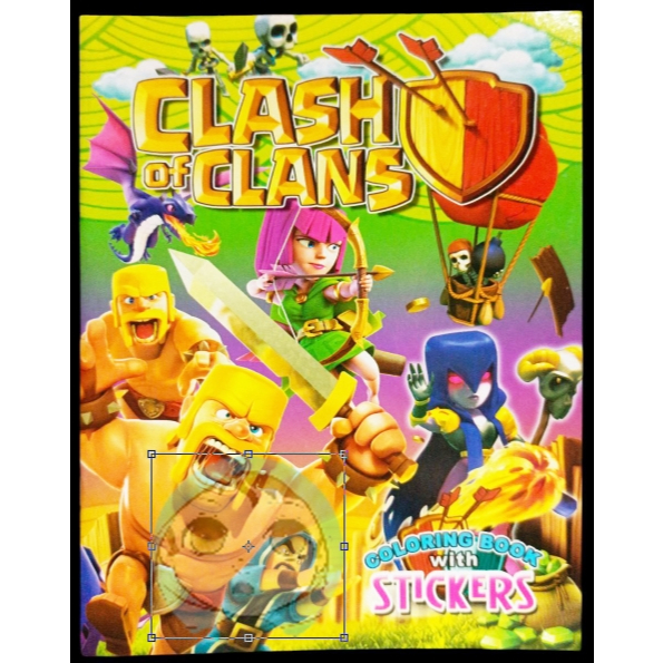Coloring Book w/ stickers ( Clash of Clans ) | Shopee Philippines