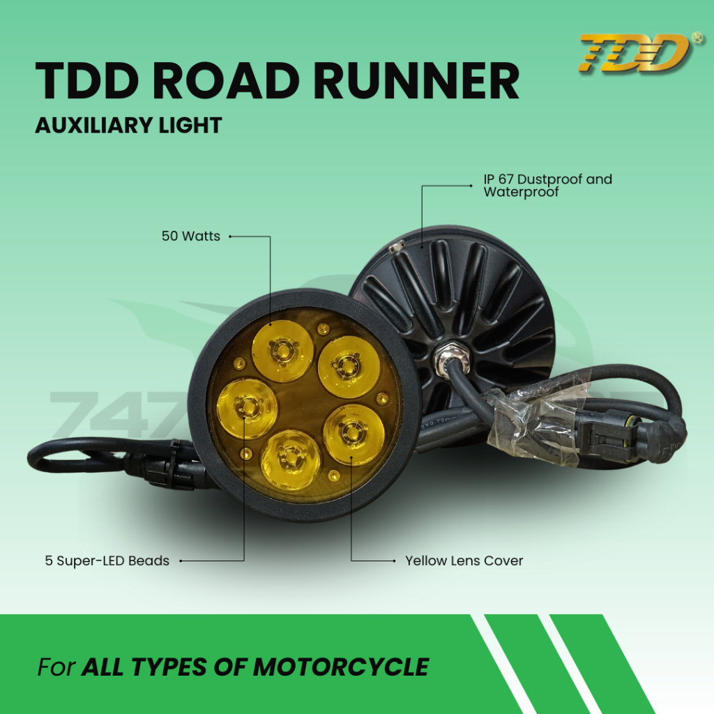 TDD AUXILIARY LIGHT ROAD RUNNER | Shopee Philippines