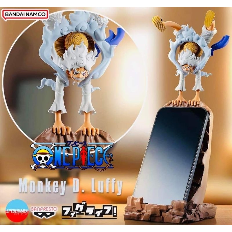 One Piece | Fig Life! | Phone Holder | Monkey D Luffy [Gear 5] | Shopee ...