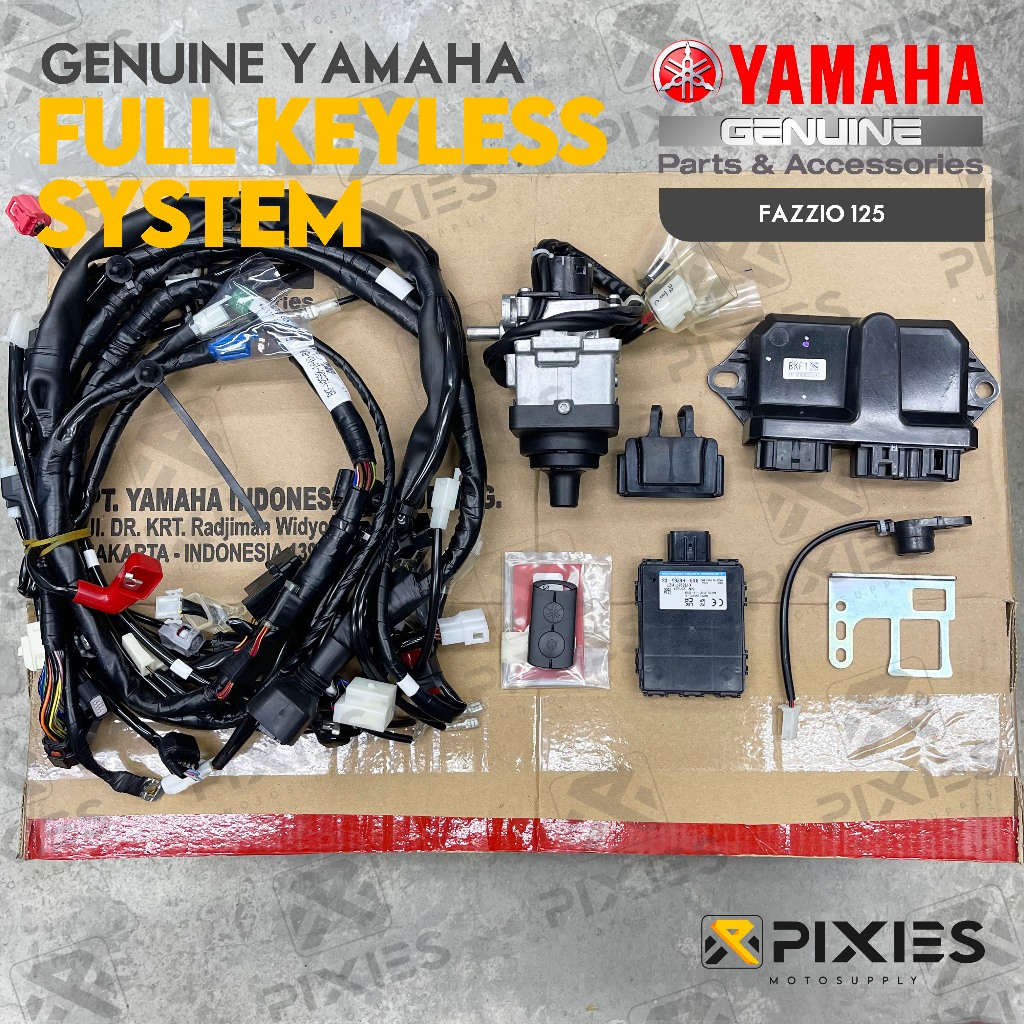 FAZZIO 125 Keyless Conversion Kit - Fully Converted with Remote ...