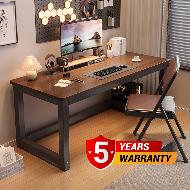 Office desk 1.6CM thick solid wood computer desk Safe and stable ...