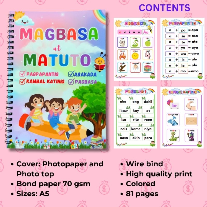 Magbasa at Matuto, Reading Practice for Beginners, Kindergarten, CVC ...
