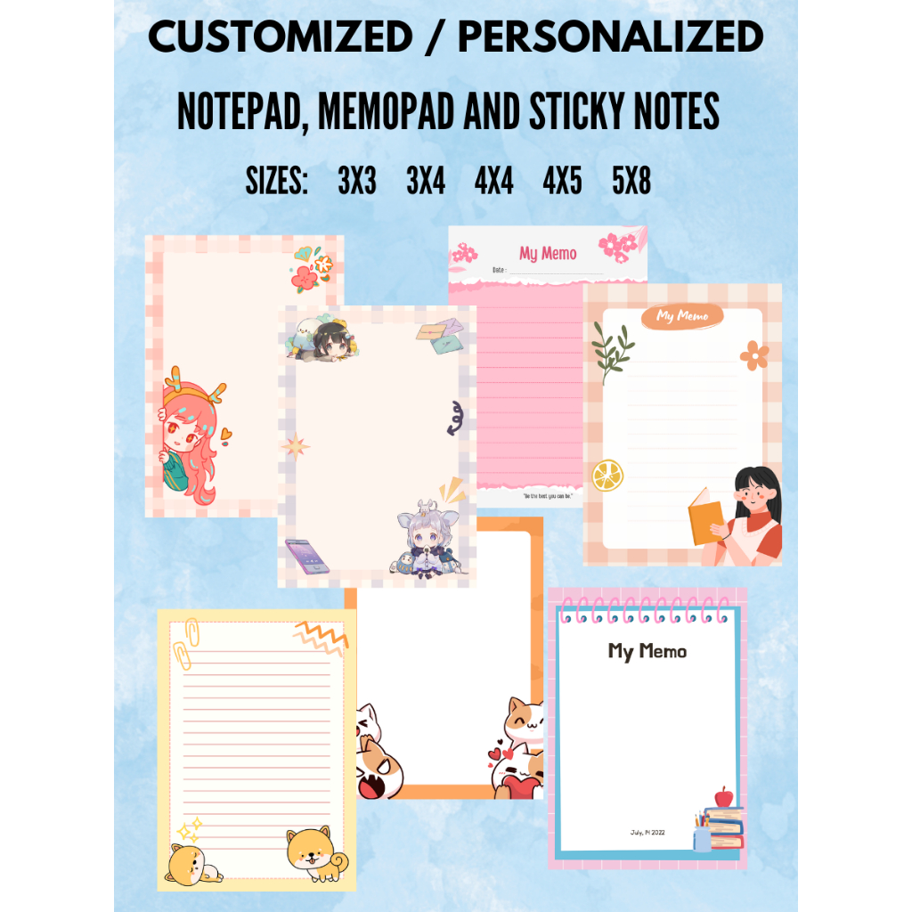 Customized / Personalized Sticky Notes | Shopee Philippines
