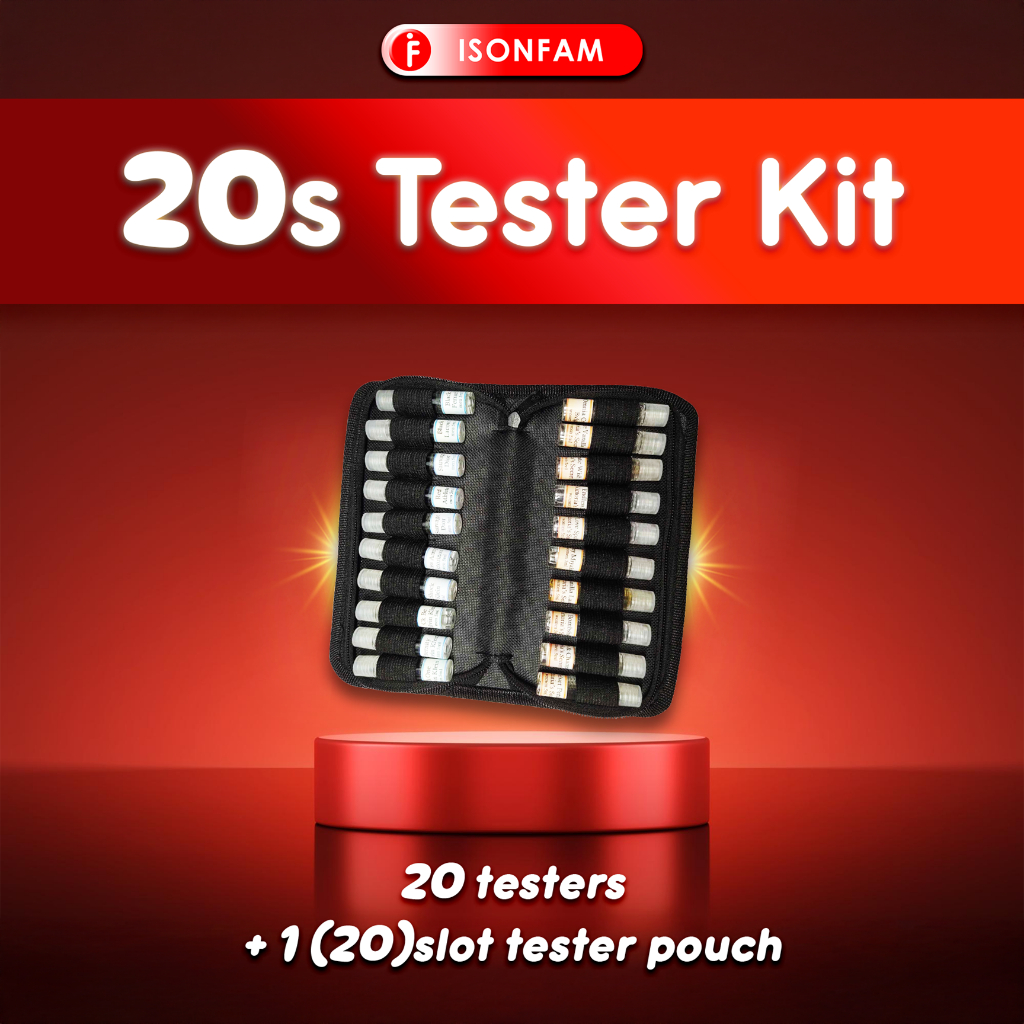 Perfume Tester KIT for 20 and 30 tester + pouch perfume by ISONFAM ...