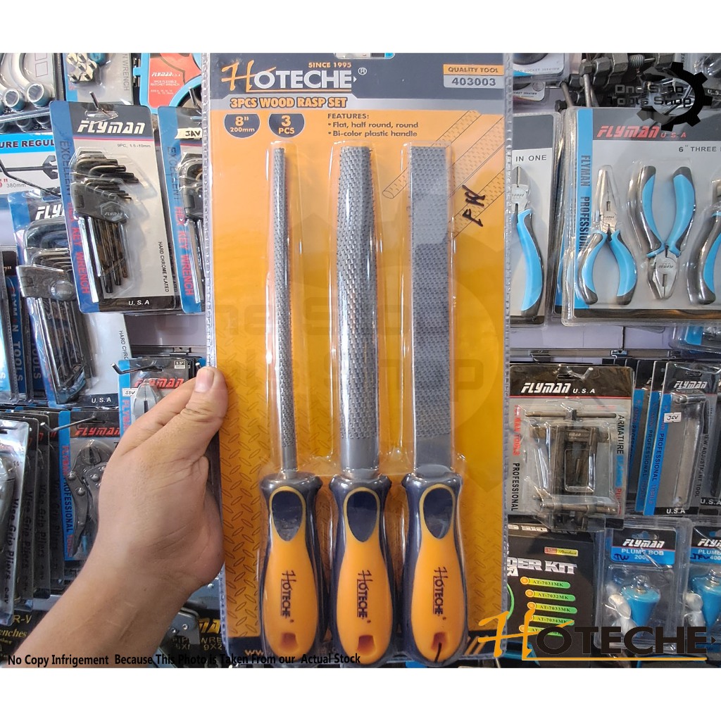 Hoteche 3Pcs Wood rasp Round Rasp Files Set for Wood ( 8" ) | Shopee ...