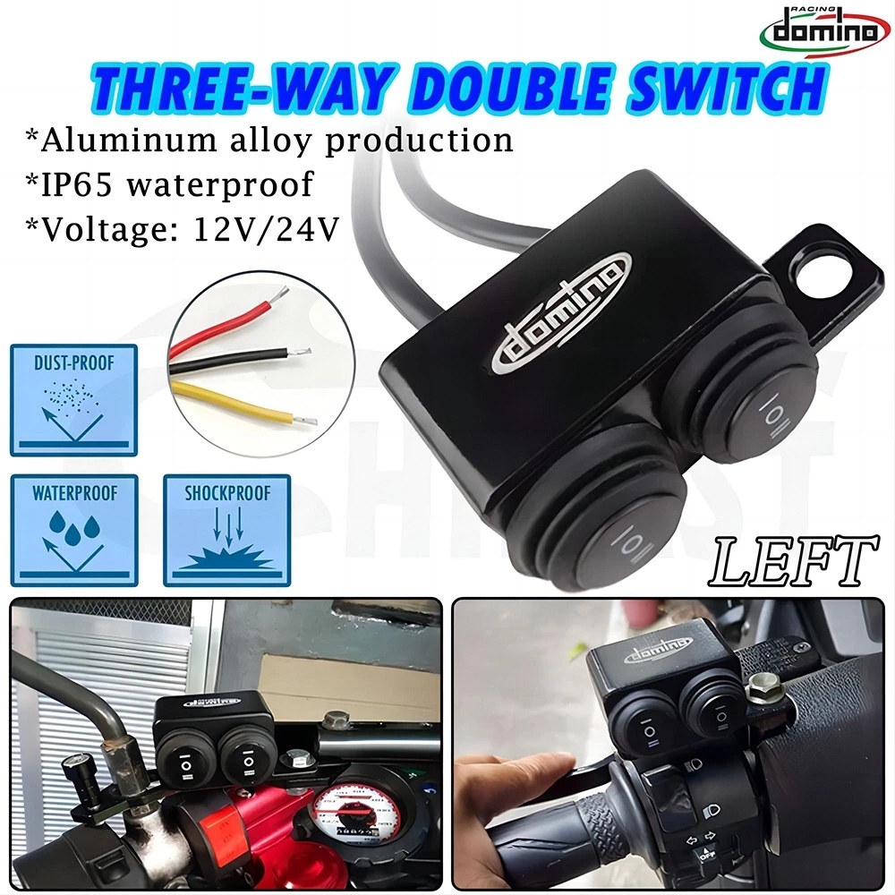 [COD]Domino Dual 3ways Switch TRI Switch Mirror Mount Waterproof ...