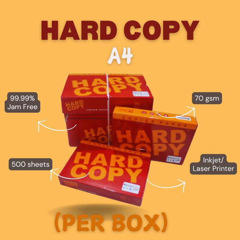 Hard Copy Bond Paper - A4 (Per Box)/70gsm/500sheets (2 boxes per ...