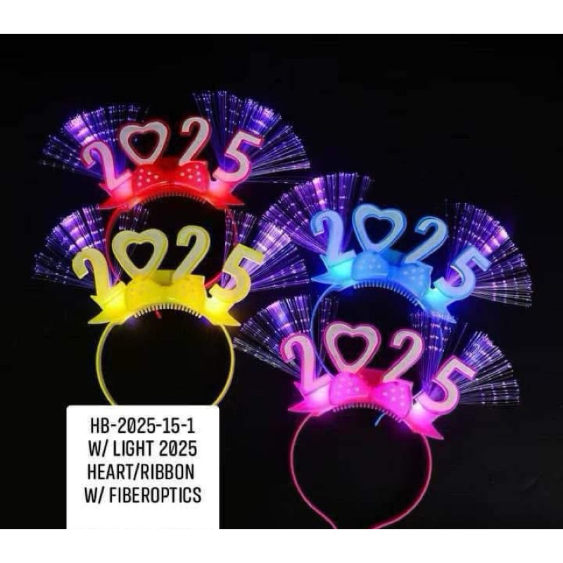 2025 New Year LED Headbands PER DOZEN Luminous Light Glow Headband ...