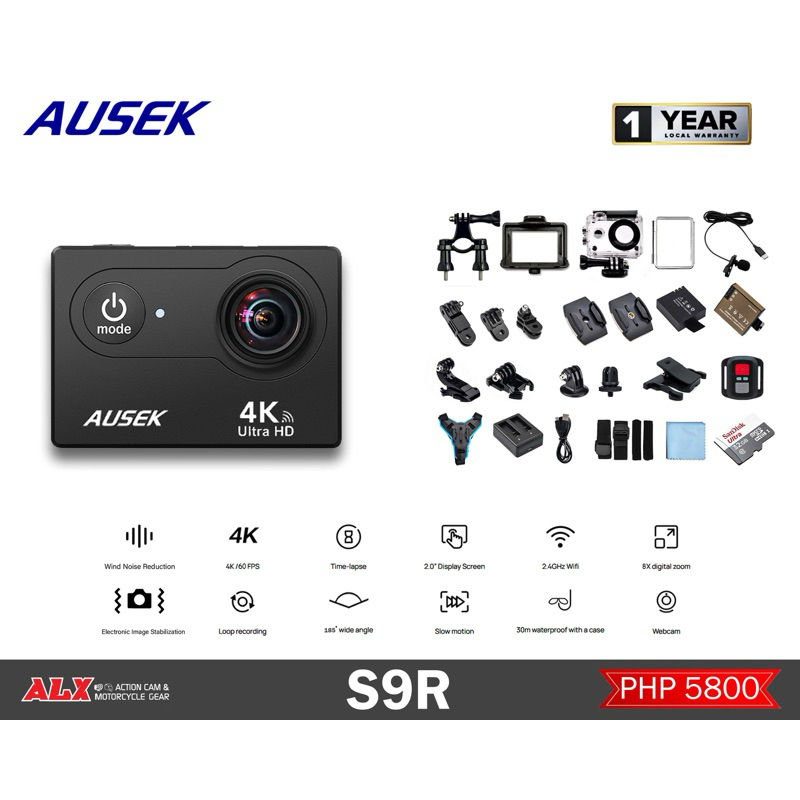 AUSEK S9R Superwide Action Camera | Shopee Philippines