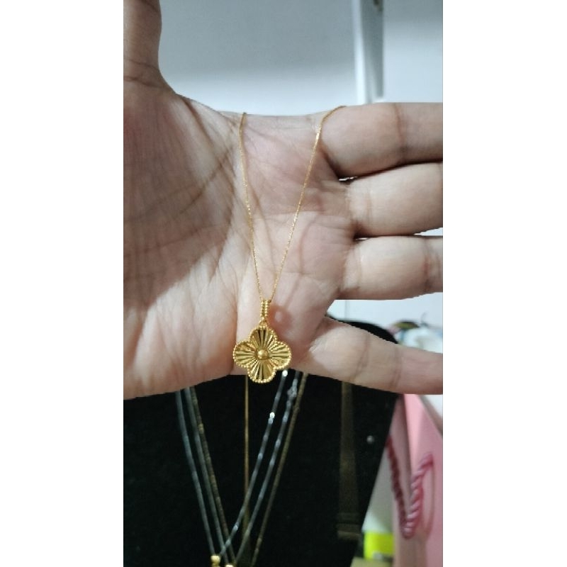 roop chain with flower pendant | Shopee Philippines