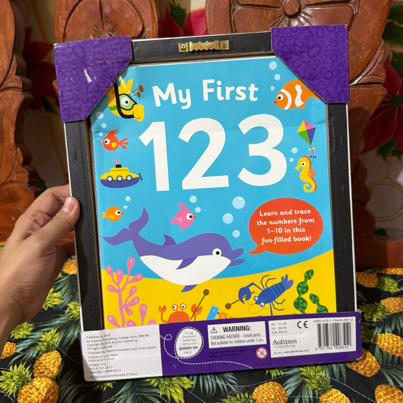 Onhand: My First 1,2,3 (Book & Canvass) | Shopee Philippines