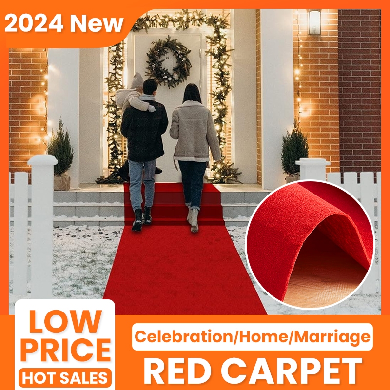 1 roll 10m/20m/30m/6mm thick 2m wide red carpet floor catwalk Red ...