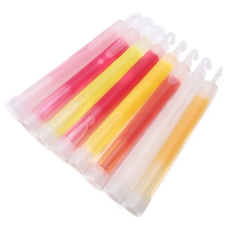 6" Fluorescent Luminous Stick Night Light Outdoor Camping Hiking ...