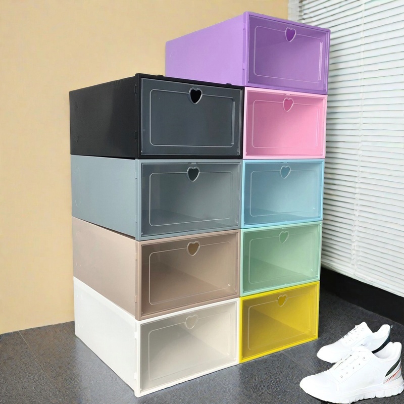 Big Size Candy Color Shoe Organizer Rack Shoes Box Storage Drawer Case ...