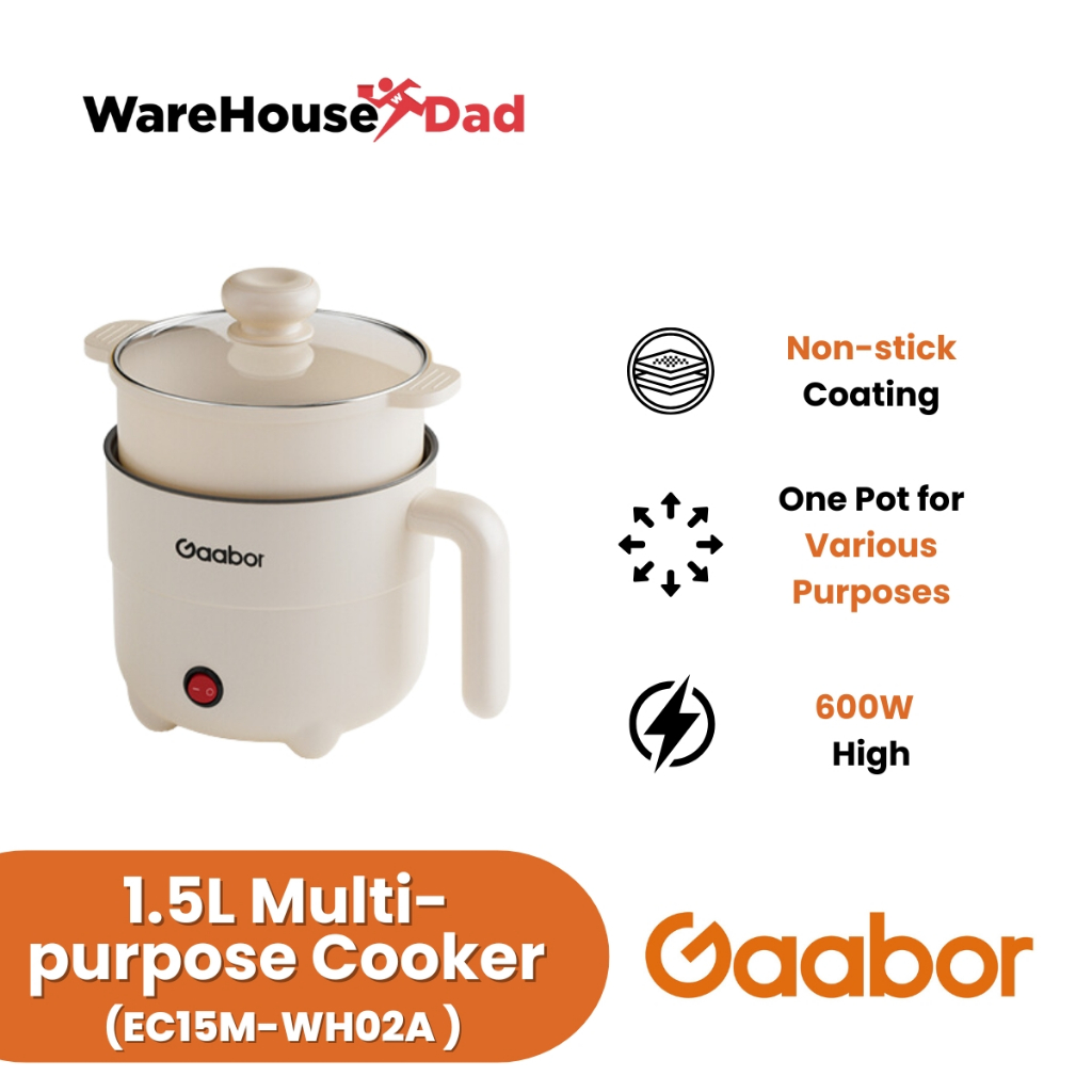Gaabor Mini Rice Cooker Standard Multifunctional Non Stick 1.5L With ...