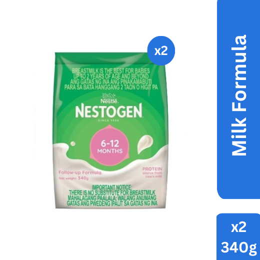 Nestogen 2 Infant Milk Formula For Children 6-12 Months 340g Bundle of 2 | Shopee Philippines