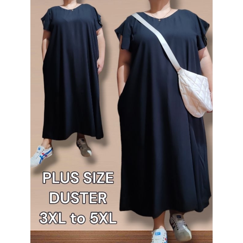 PLUS SIZE CHALLIS BUTTERFLY MAXI DUSTER 3XL TO 5XL UP to 50 INCHES ...