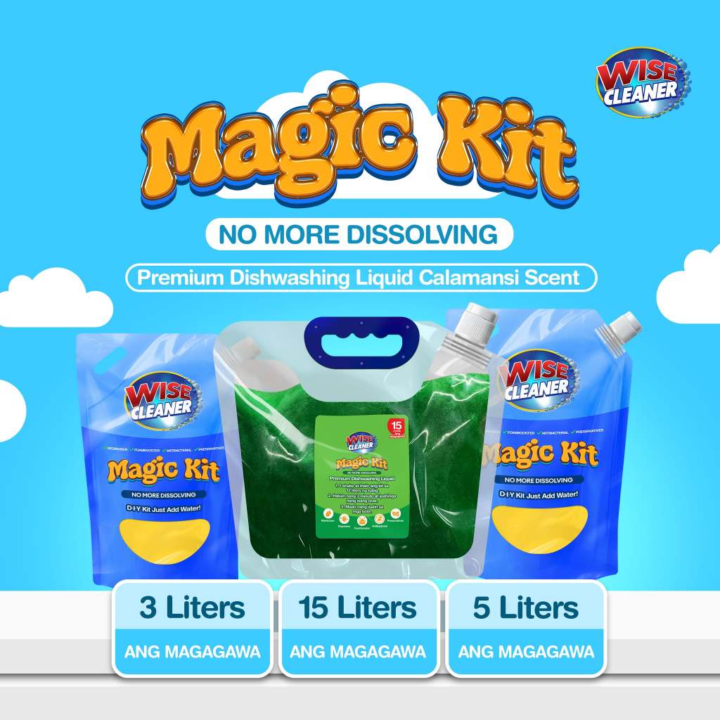 WISE CLEANER MAGIC KIT PREMIUM DISHWASHING LIQUID KIT "INSTAKIT ...