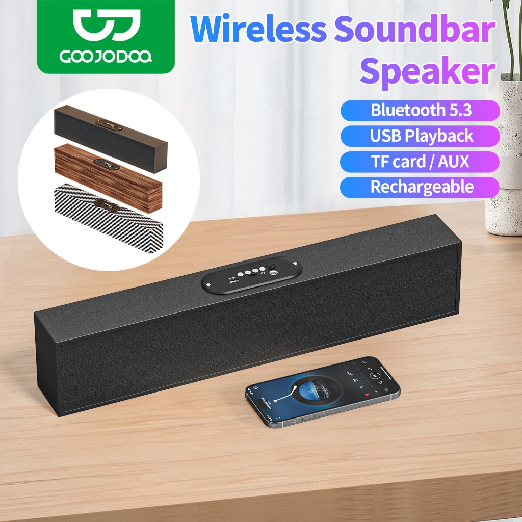 GOOJODOQ Bluetooth Speaker Big Size Wireless PC Computer for Laptop USB Audio Gaming TF Card AUX ...