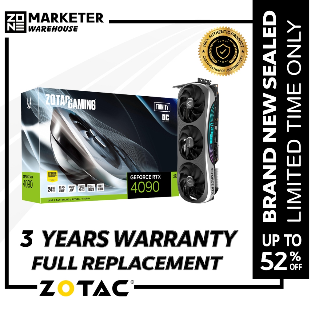 ZOTAC GAMING GeForce RTX 4090 TRINITY OC 24GB GDDR6X | Shopee Philippines