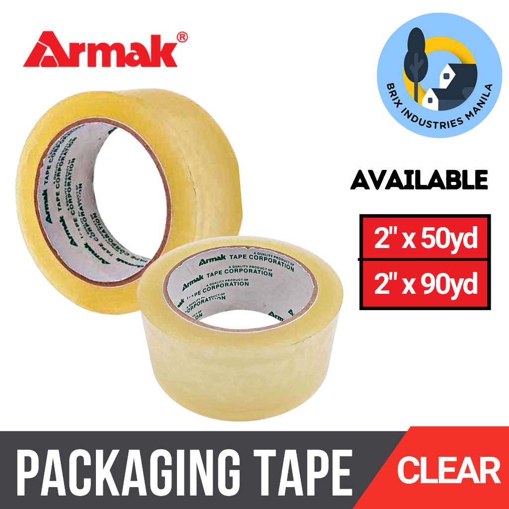 Armak Original Packaging Tape Clear 2 inches x 50 yards or 2 inches x ...