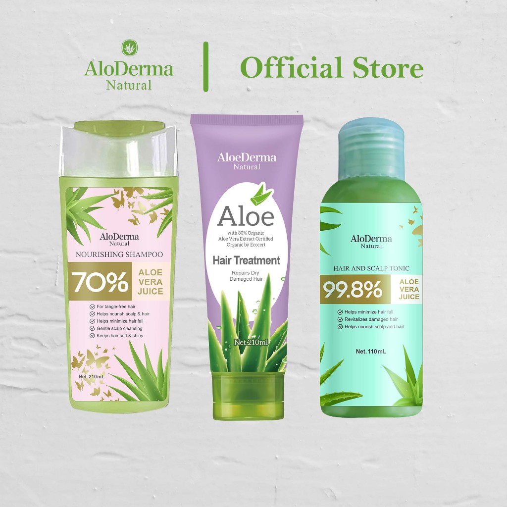 ALODERMA Nourishing & Repairing Set (Shampoo, Hair Treatment, Hair ...