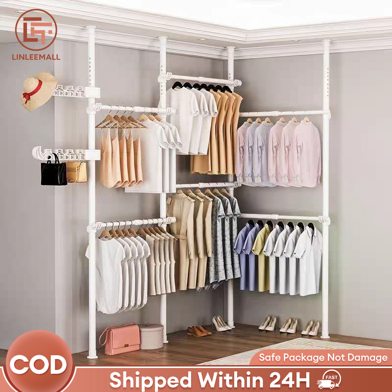 3.5M Adjustable Sampayan Clothes Rack Heavy Duty Floor Standing Clothes ...