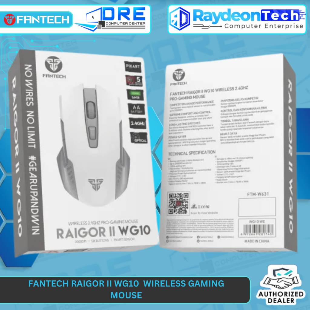 FANTECH RAIGOR II WG10 WIRELESS GAMING MOUSE | Shopee Philippines