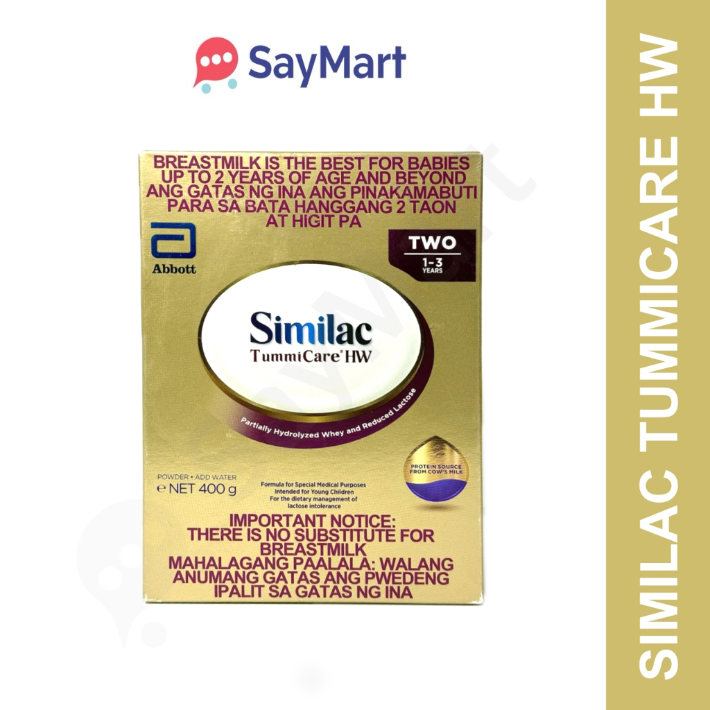 SIMILAC TUMMICARE HW TWO 1-3 YEARS OLD BIB 400G | Shopee Philippines